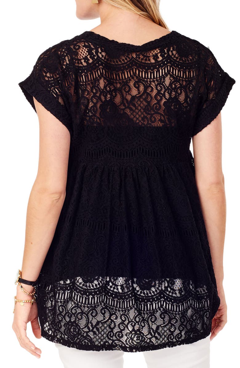 Ingrid & Isabel® Lace Maternity Swing Top | Nordstrom