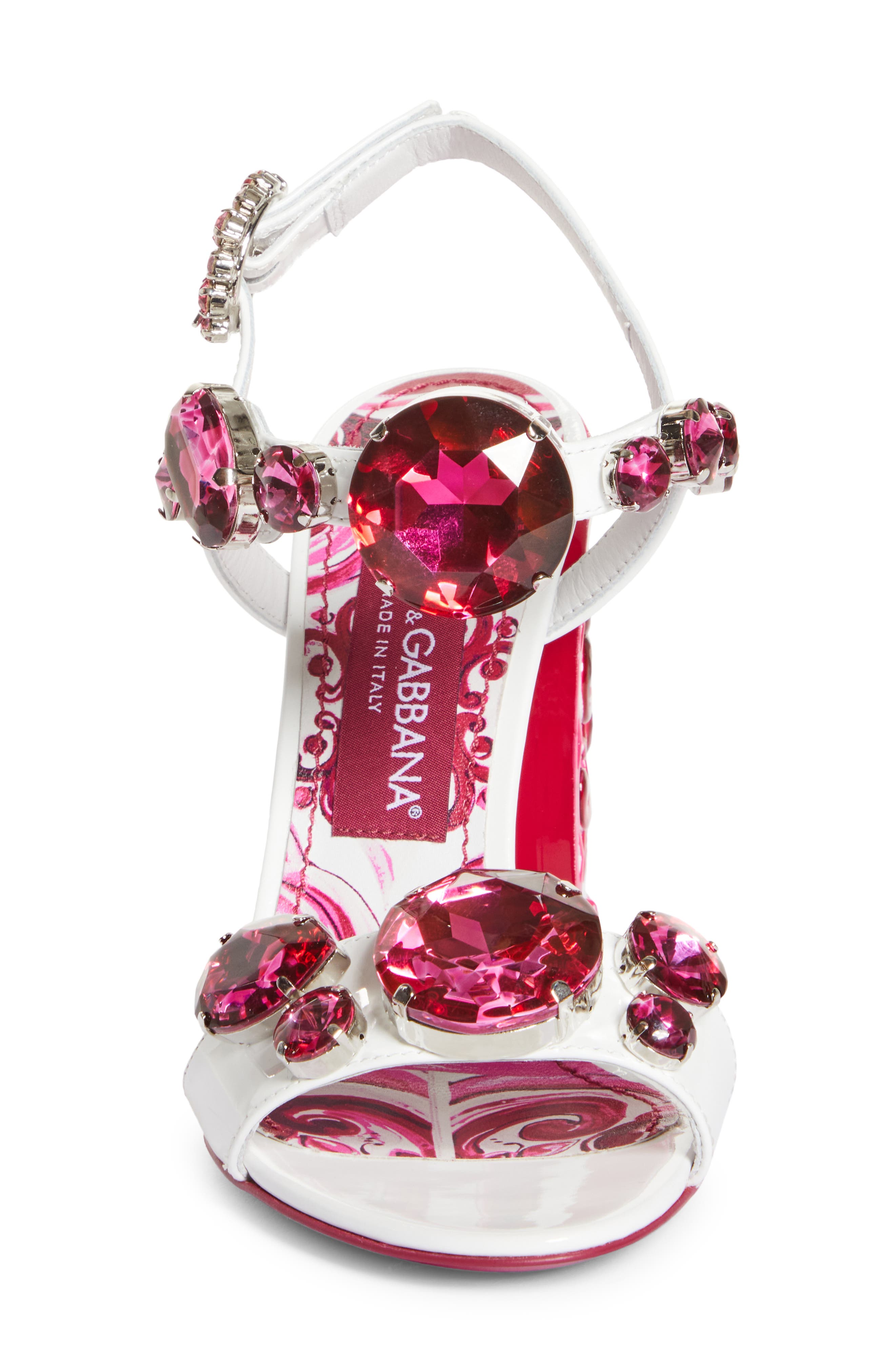 Dolce&Gabbana Keira Crystal Embellished Block Heel Platform Sandal ...