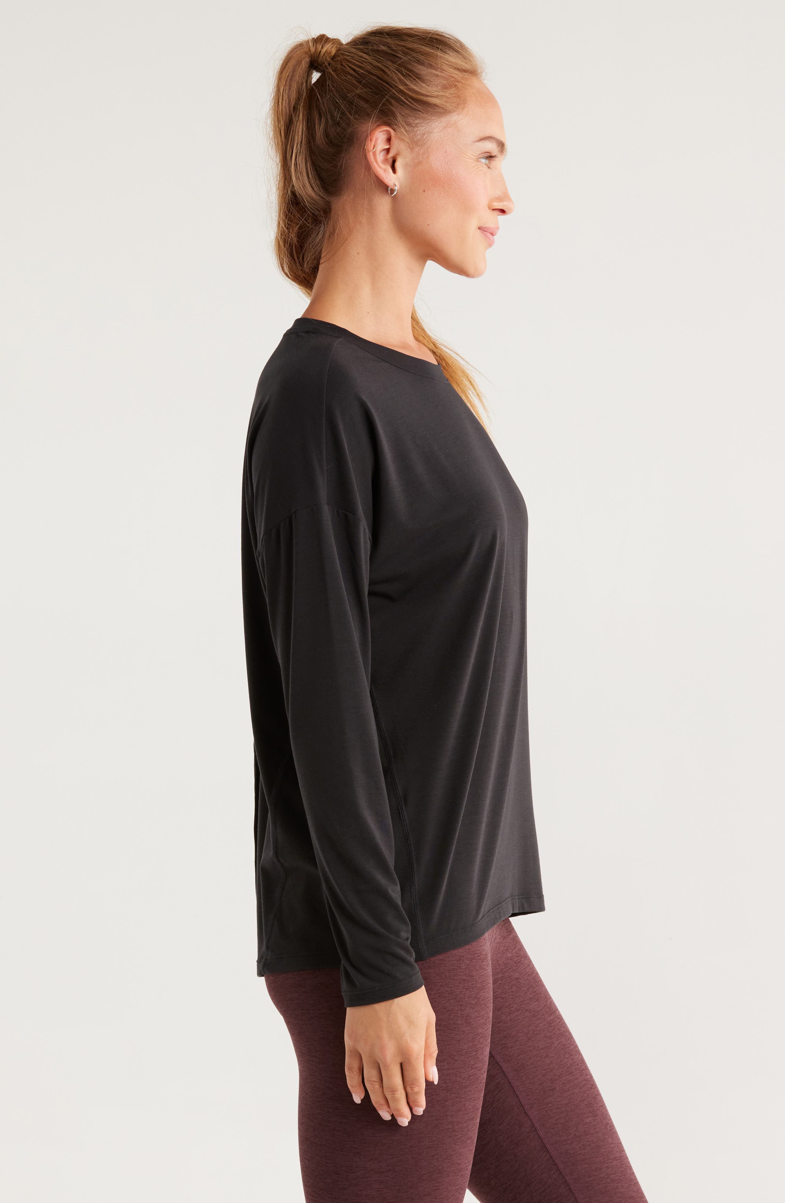 Zella Breathe Long Sleeve Split Back T-Shirt | Nordstromrack