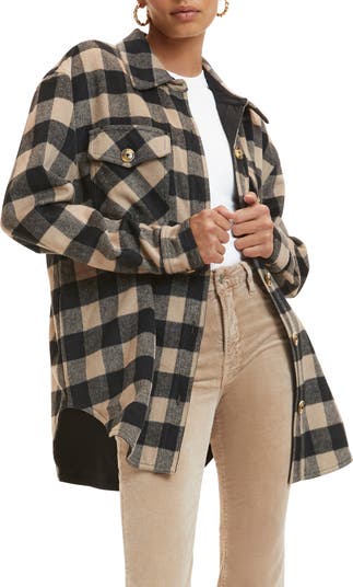 Good American Buffalo Plaid Shacket | Nordstromrack