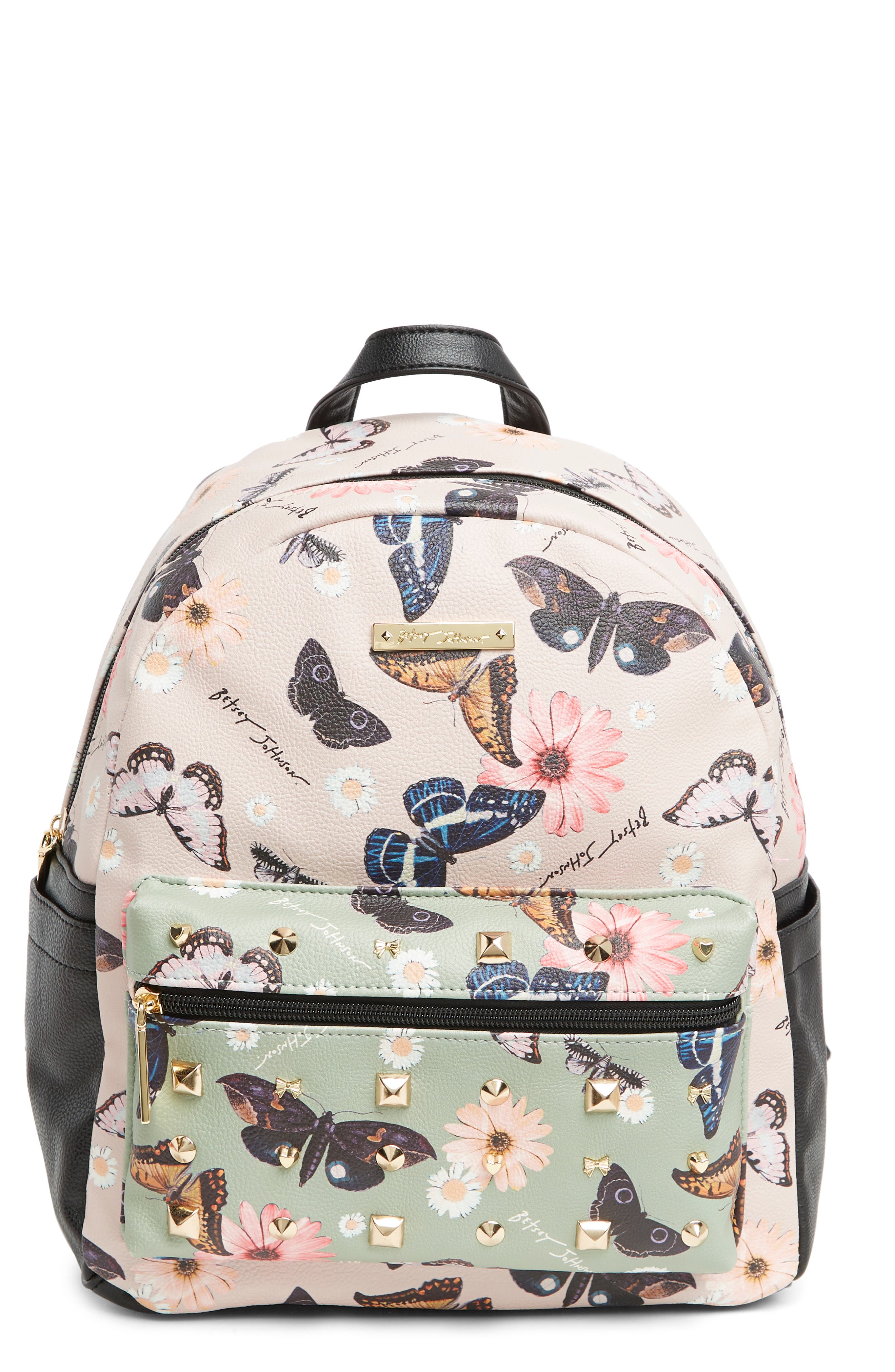 Betsey Johnson Studded Kitsch Print Backpack | Nordstromrack