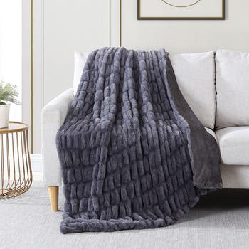 Modern Threads Luxury Faux Fur Throw Blanket - 50" x 60" | Nordstromrack