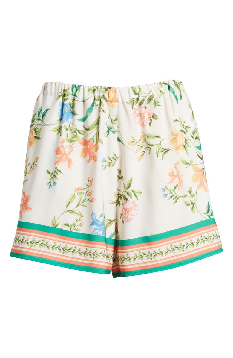 WAYF Carmen Floral Border Print Shorts | Nordstromrack