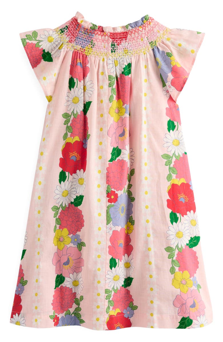 Mini Boden Kids' Vacation Smocked Trim Cotton Sundress | Nordstrom