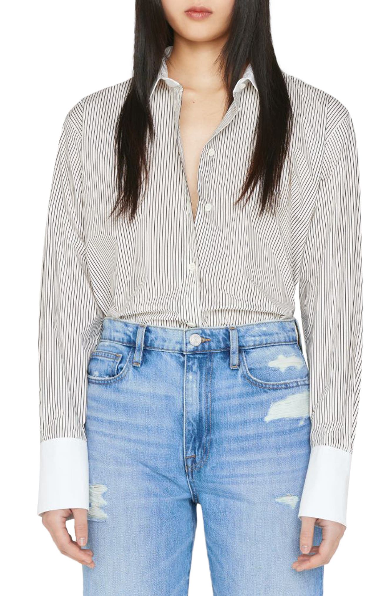 FRAME The Oversized Organic Cotton Shirt | Nordstromrack