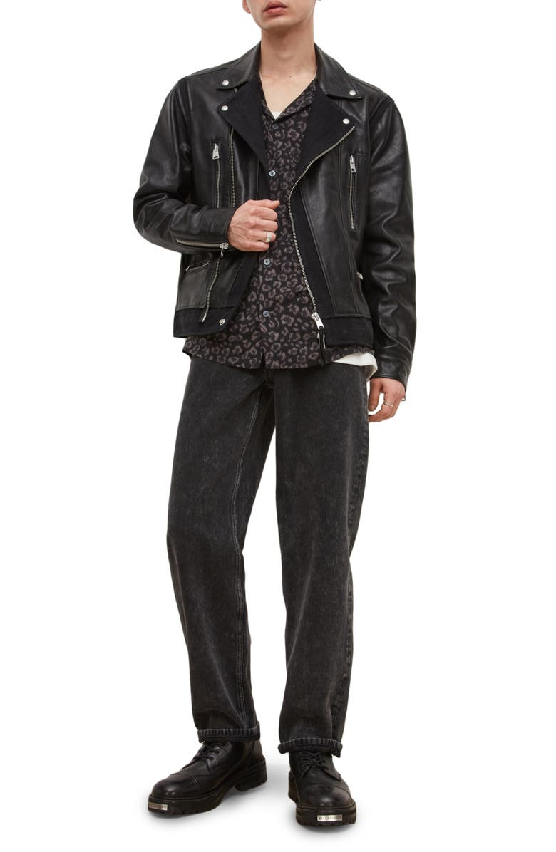 AllSaints Satori Leather Jacket | Nordstrom