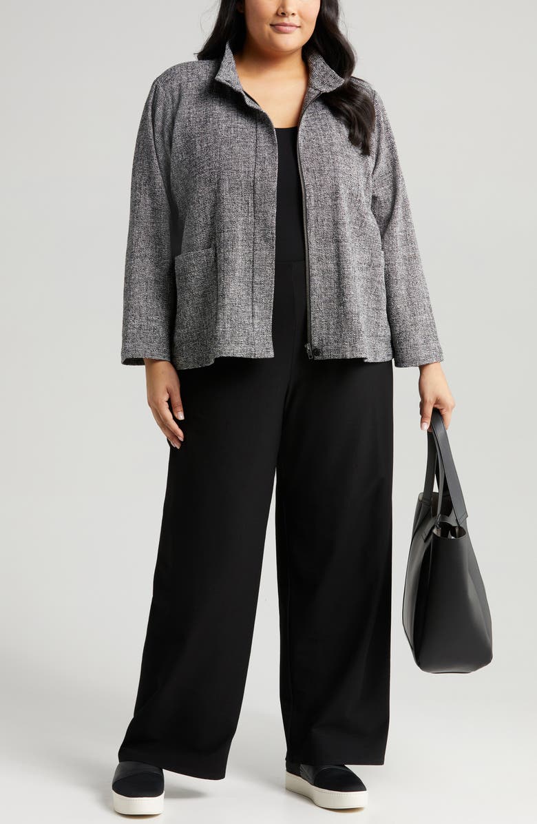 Eileen Fisher Stand Collar Tweed Jacket | Nordstromrack