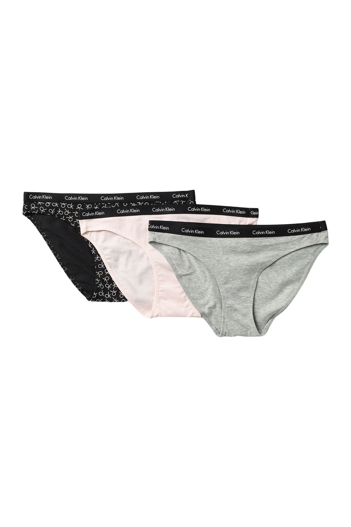 Calvin Klein Logo Band Bikini - Pack of 3 | Nordstromrack