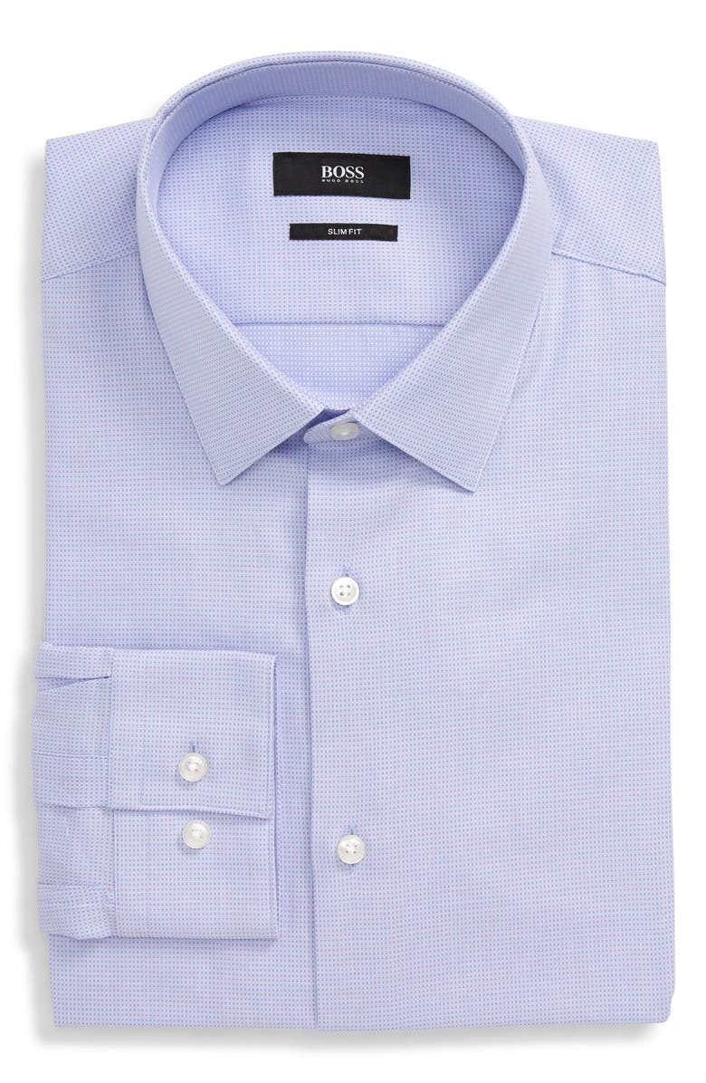 BOSS Isko Slim Fit Solid Dress Shirt | Nordstrom