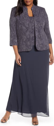 Alex Evenings Mock Two-Piece Gown with Jacket | Nordstrom Alex Evenings Mock Two-Piece Gown with Jacket | Nordstrom