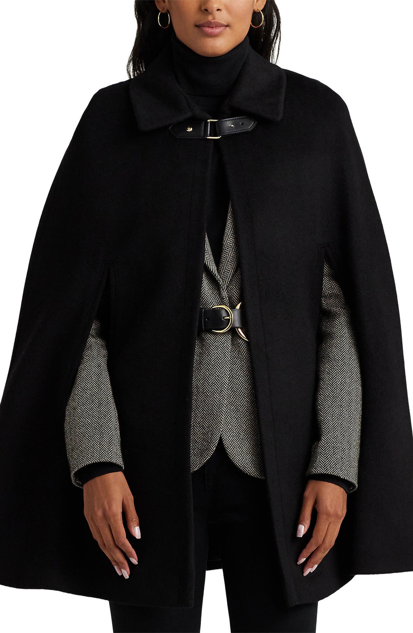 Lauren Ralph Lauren Wool Blend Cape | Nordstromrack