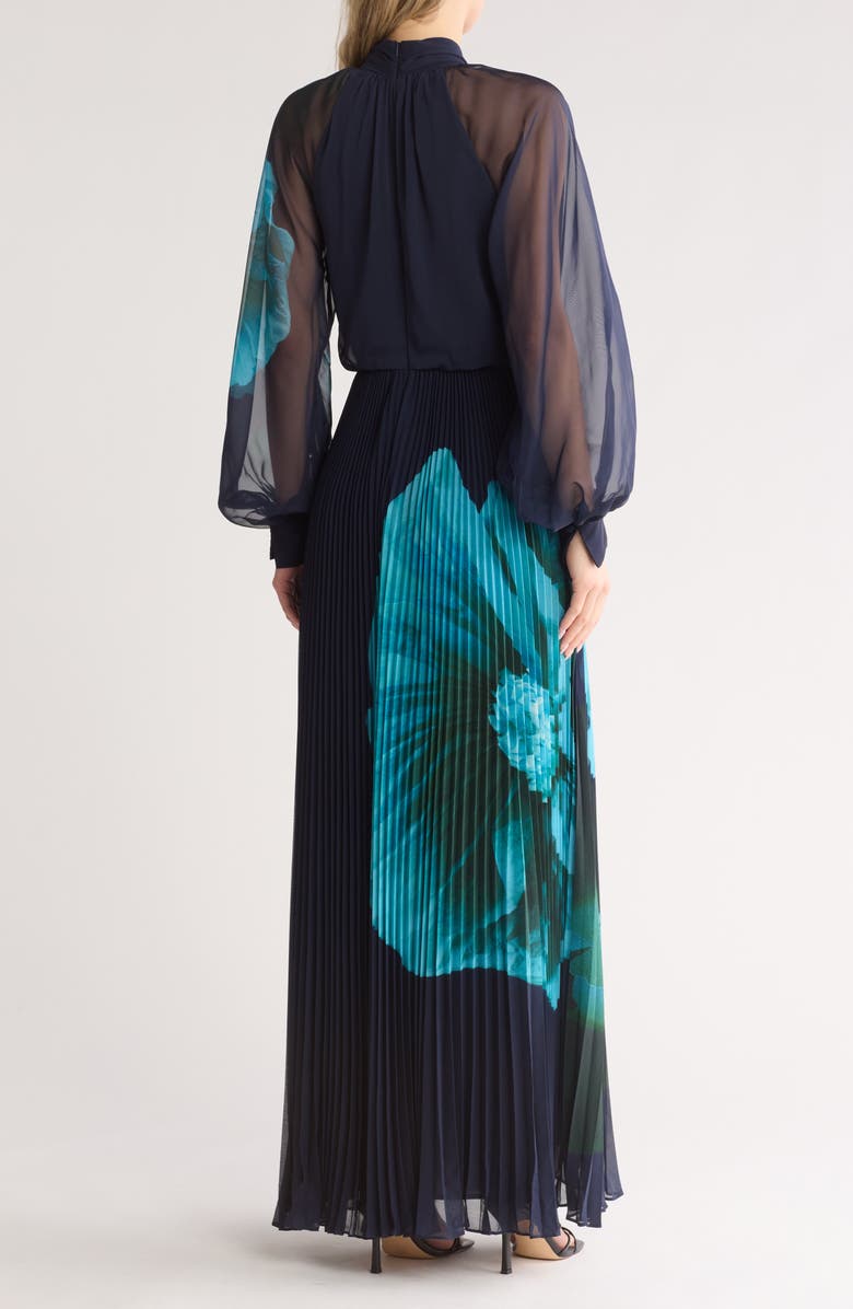 Ted Baker London Manami Tie Neck Balloon Sleeve Maxi Dress | Nordstromrack