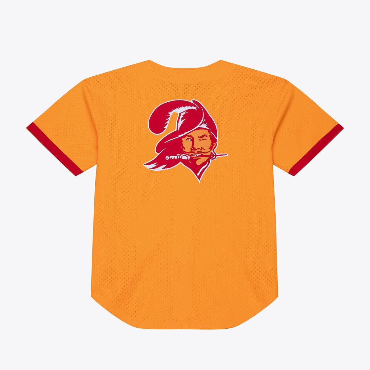 Men's Mitchell & Ness Orange Tampa Bay Buccaneers Head Coach Mesh Full ...