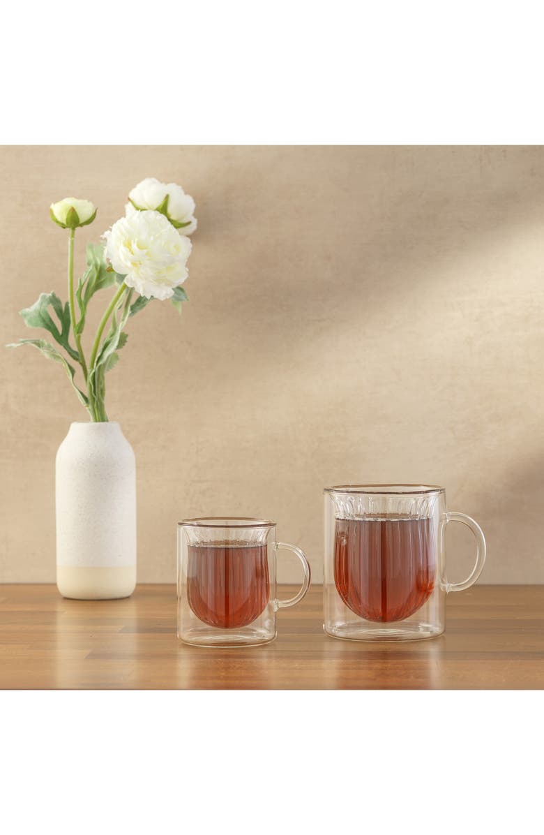 JoyJolt Set of 2 Double Wall Floret Mug | Nordstromrack
