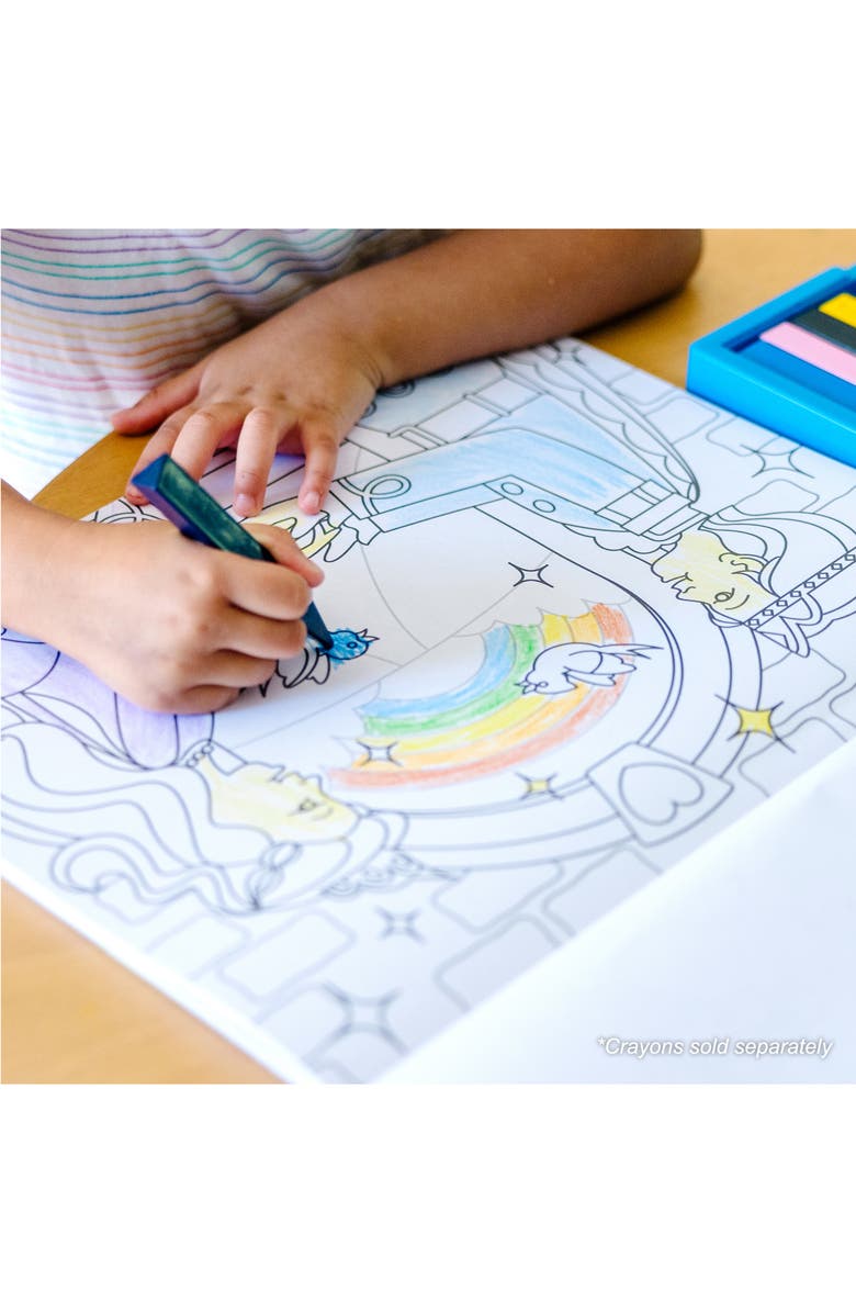 Melissa & Doug Jumbo Princess & Fairy Coloring Pad Activity Book ...