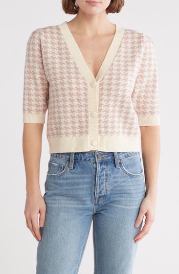 Vigoss Houndstooth Cardigan Sweater | Nordstromrack