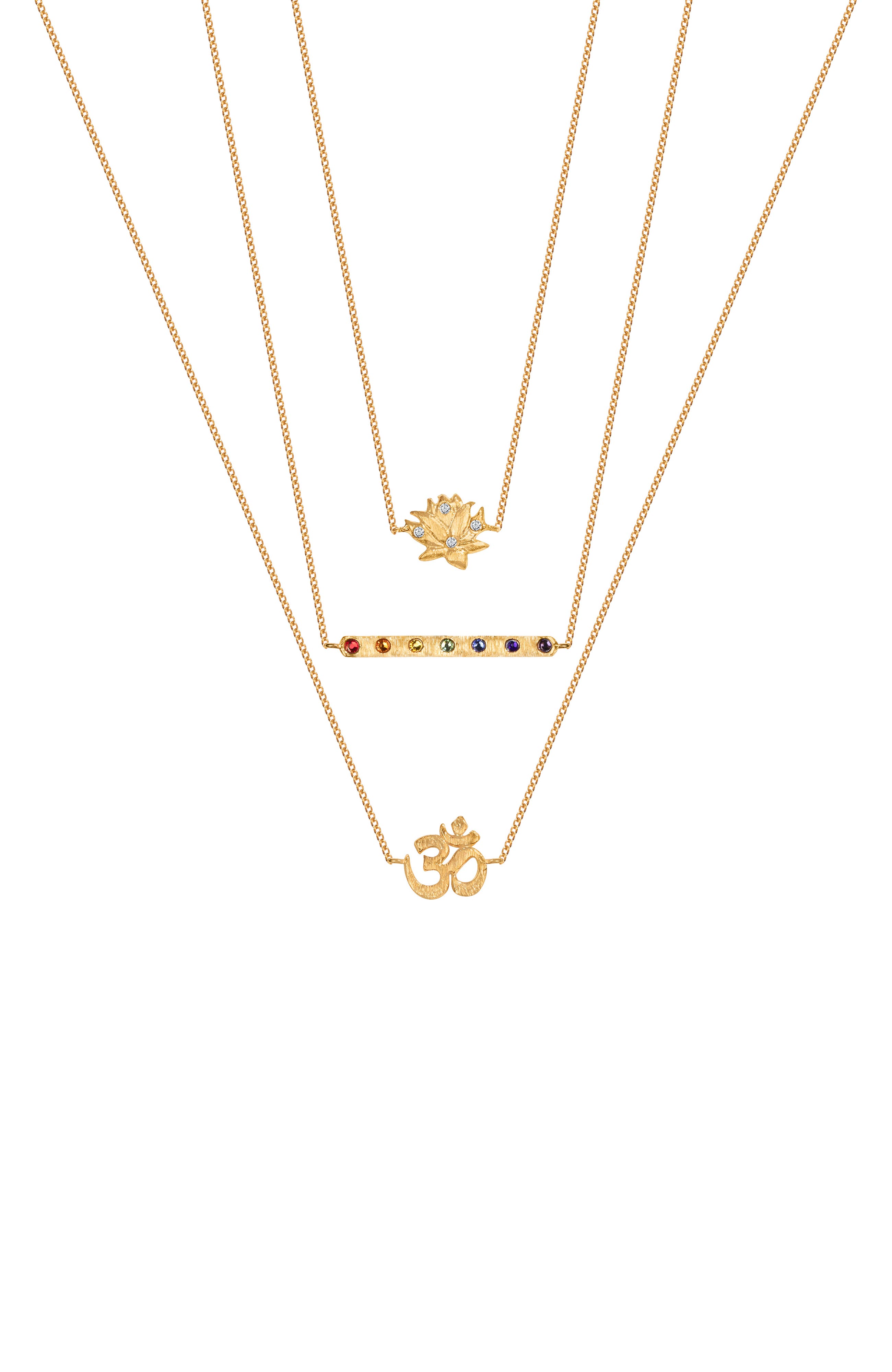 Karma and Luck Aligned in Serenity - Lotus OM Chakra Bar Triple Layer ...