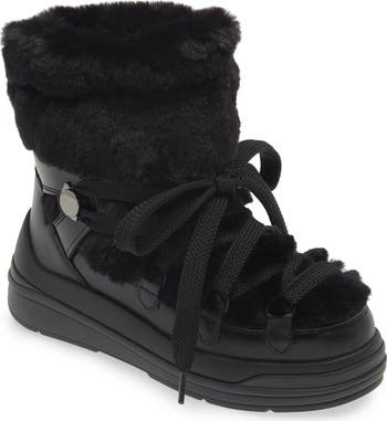Moncler Insolux Faux Fur Trim Snow Boot (Women) | Nordstrom