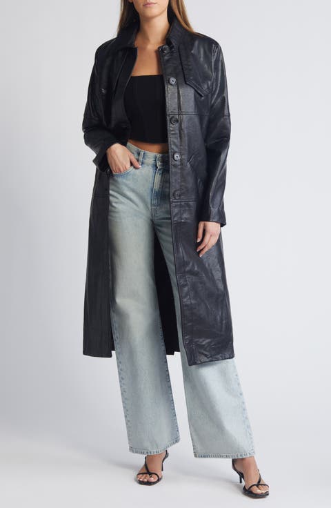 Women's Trench Leather & Faux Leather Jackets | Nordstrom