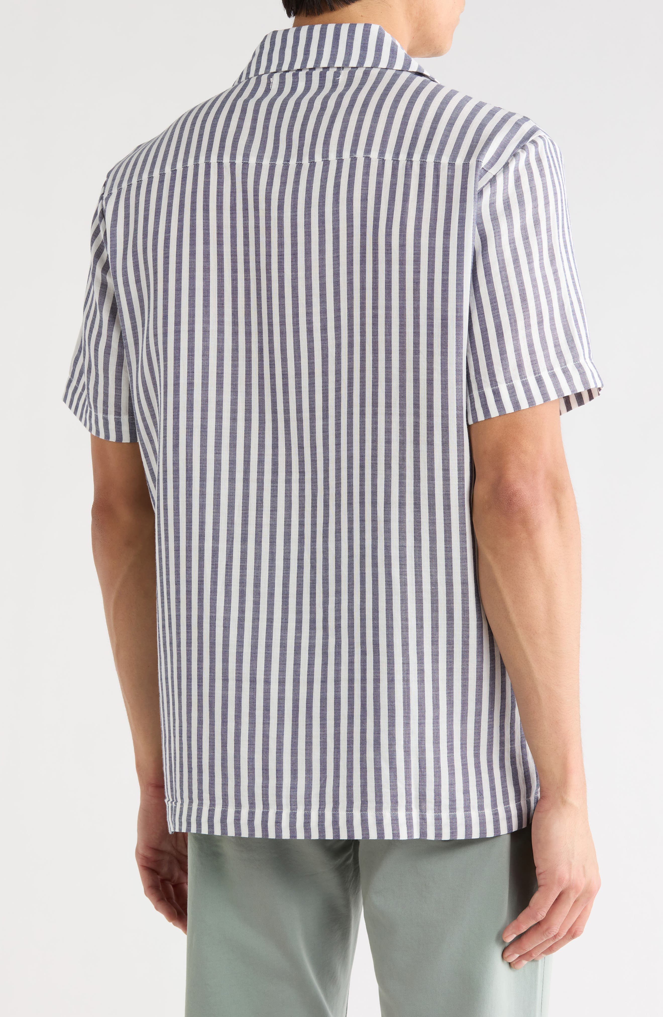 Striped Cotton Camp Shirt (Men) | Nordstromrack