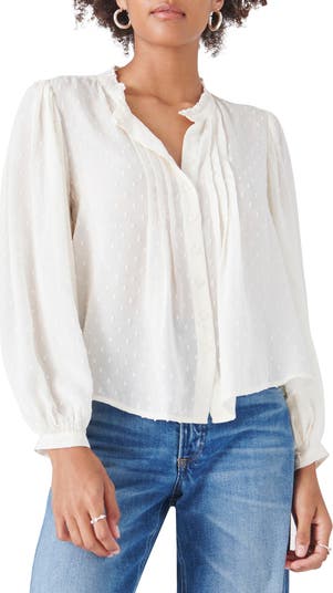 Lucky Brand Clip Dot Blouse | Nordstromrack