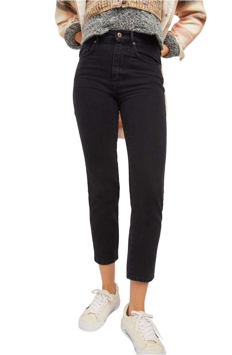 Free People High Waist Slim Fit Crop Jeans | Nordstromrack
