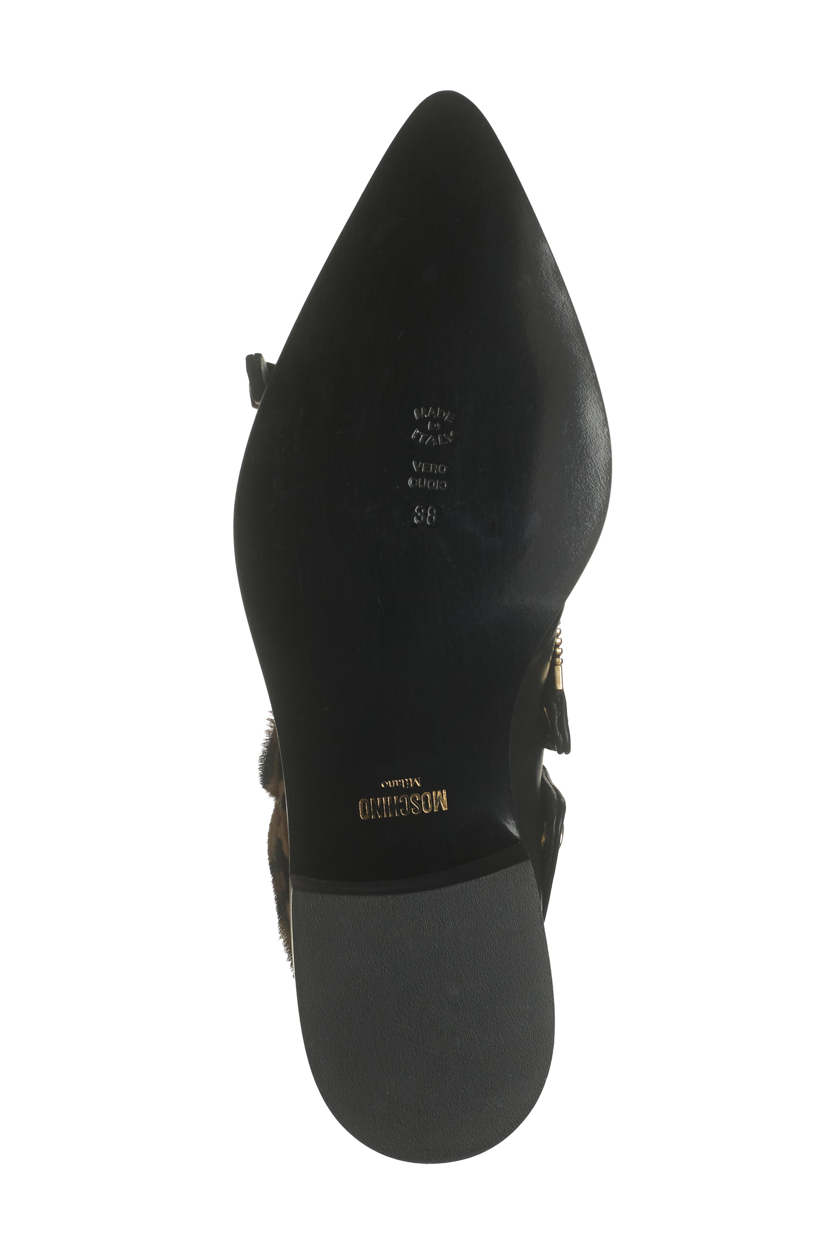 Moschino Leopard Print Pointed Toe Boot (Women) | Nordstromrack