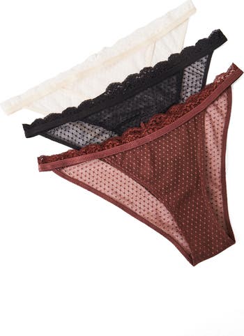 Free People Mid Week Assorted 3-Pack Bikini Briefs | Nordstrom