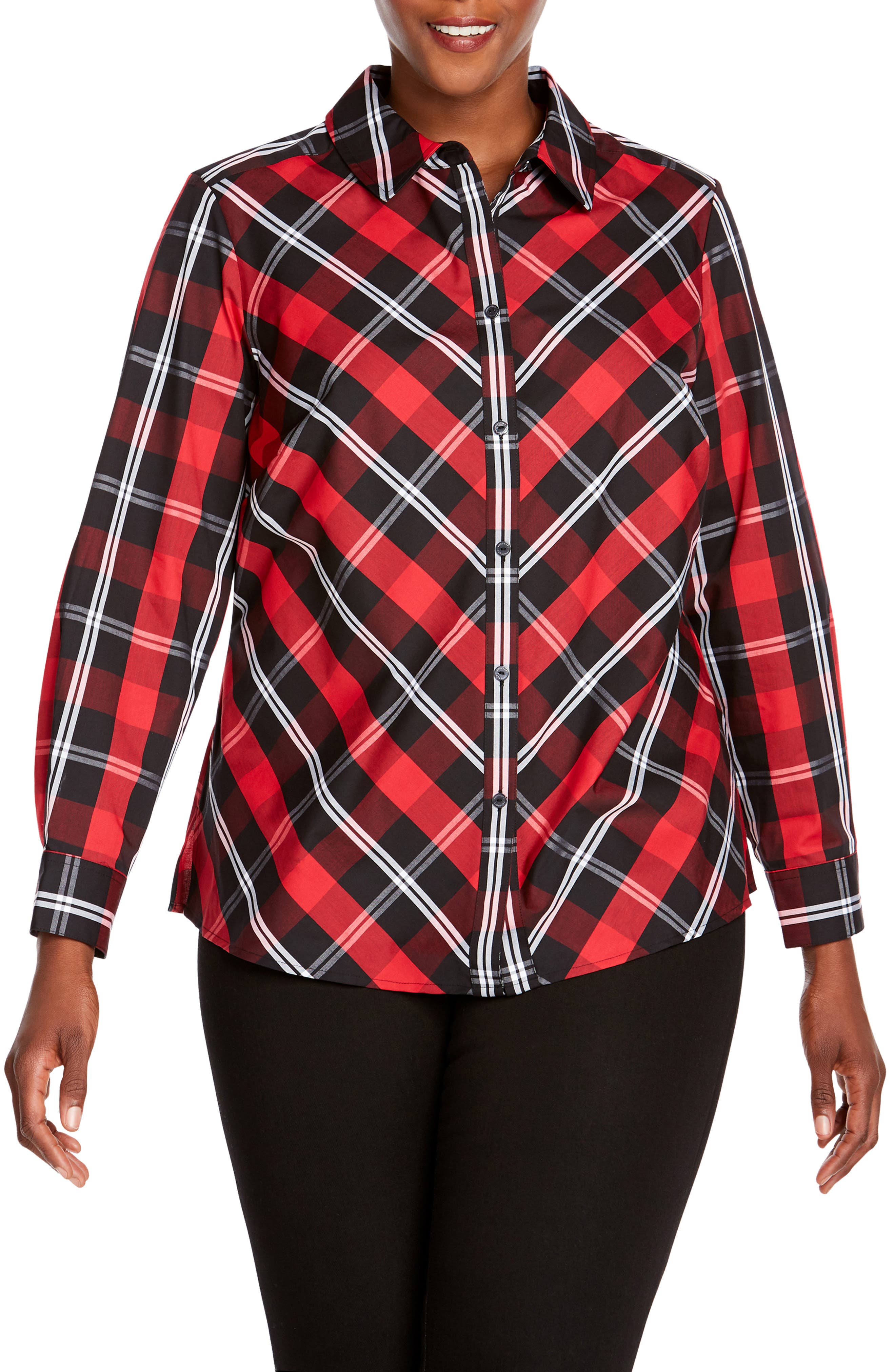Foxcroft Tina Mackenzie Tartan Plaid Shirt | Nordstromrack