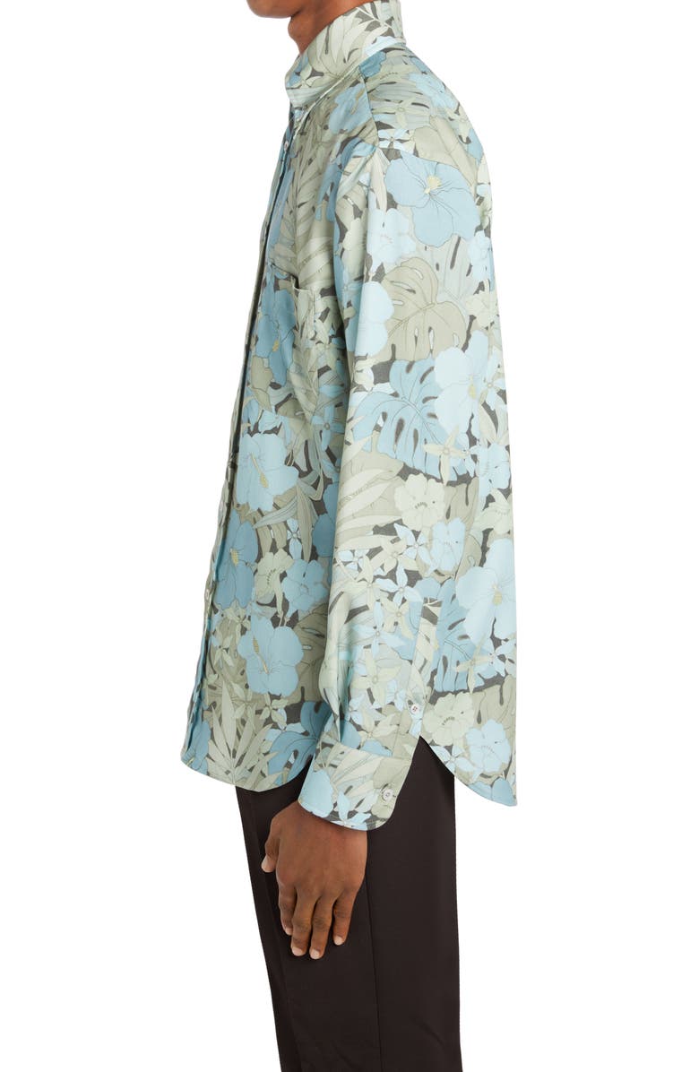 TOM FORD Dusty Hibiscus Fluid Fit Button-Down Shirt | Nordstromrack