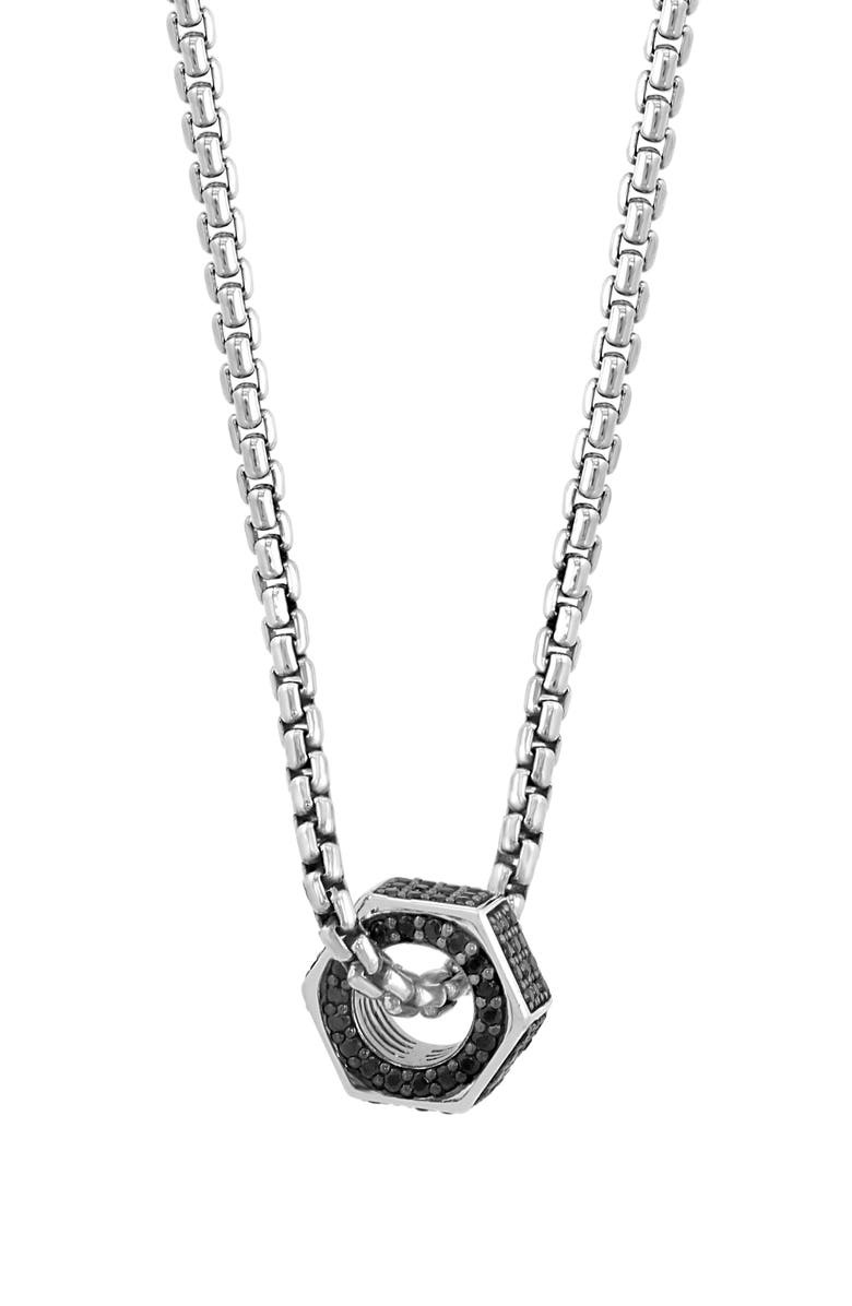 EFFY Men's Black Sapphire Pendant Necklace | Nordstromrack