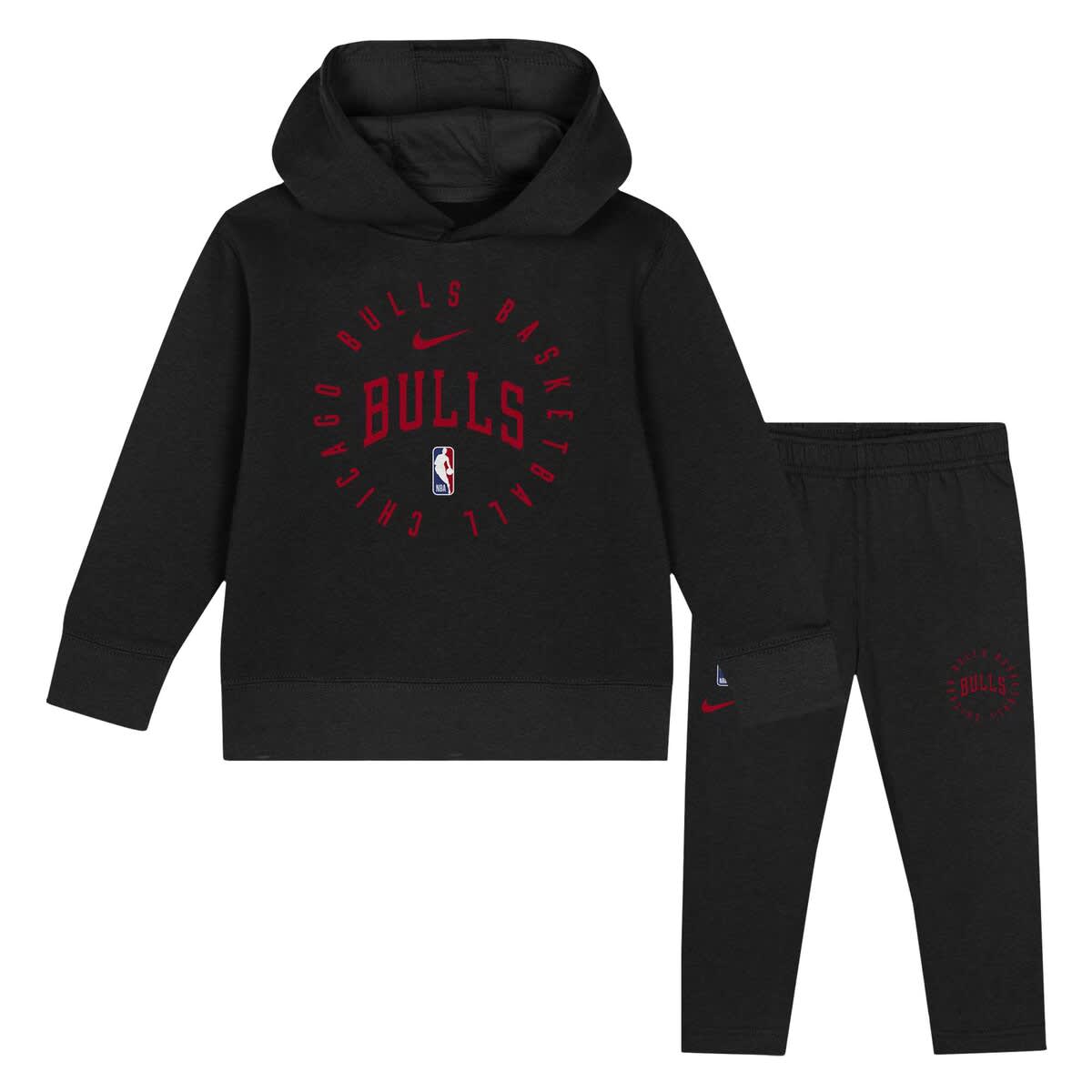 Nike Toddler Nike Black Chicago Bulls Practice Club Pullover Hoodie and ...