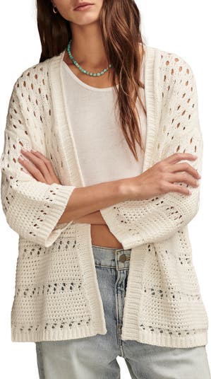 Lucky Brand Open Stitch Swing Cardigan | Nordstromrack