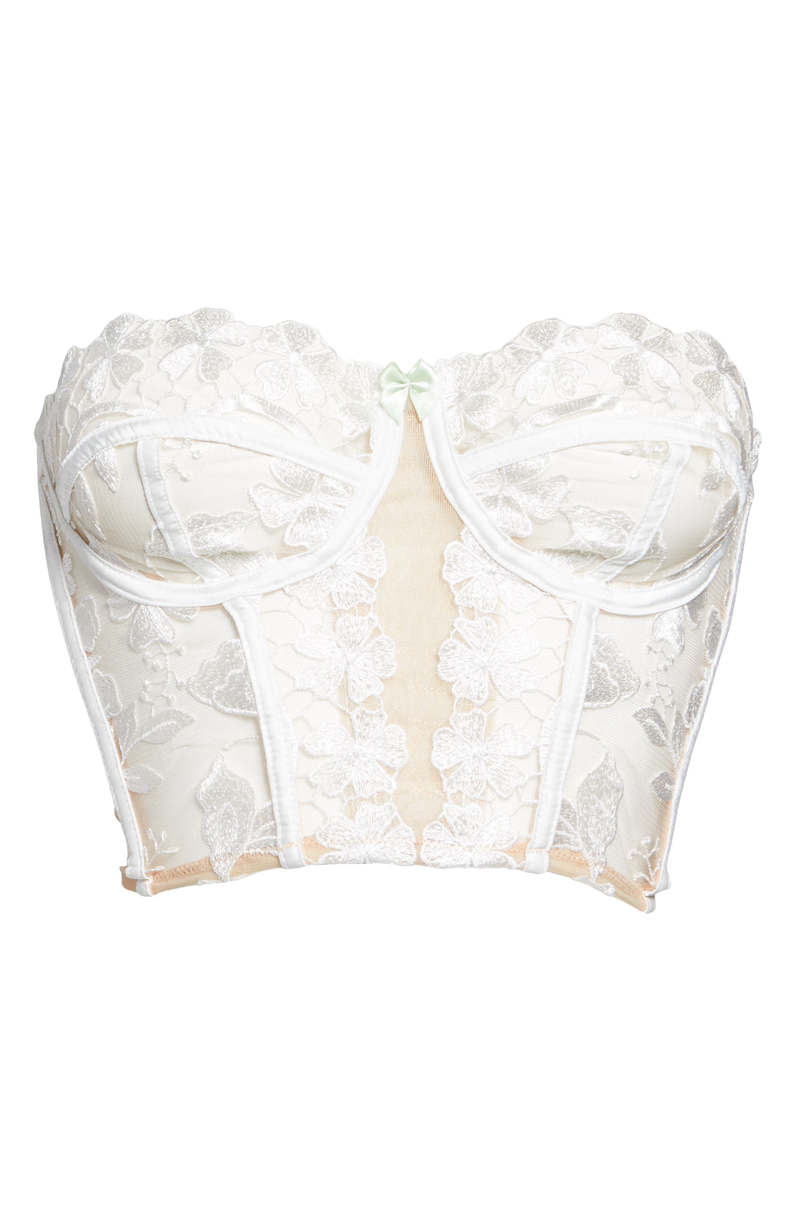 KILO BRAVA Embroidered Underwire Bustier | Nordstrom