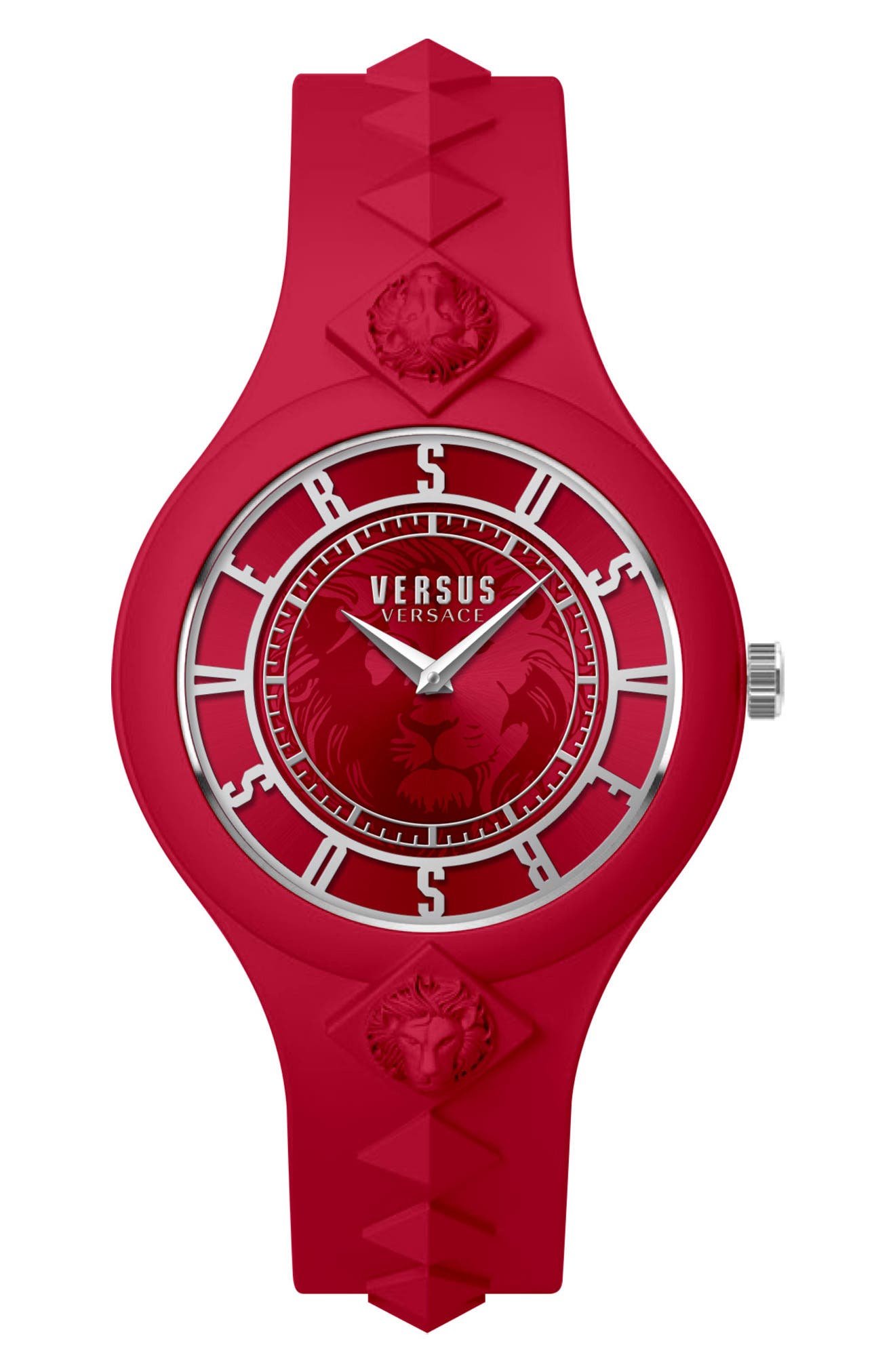VERSUS Versace Women's Fire Island Studs Silicone Strap Watch, 39mm ...