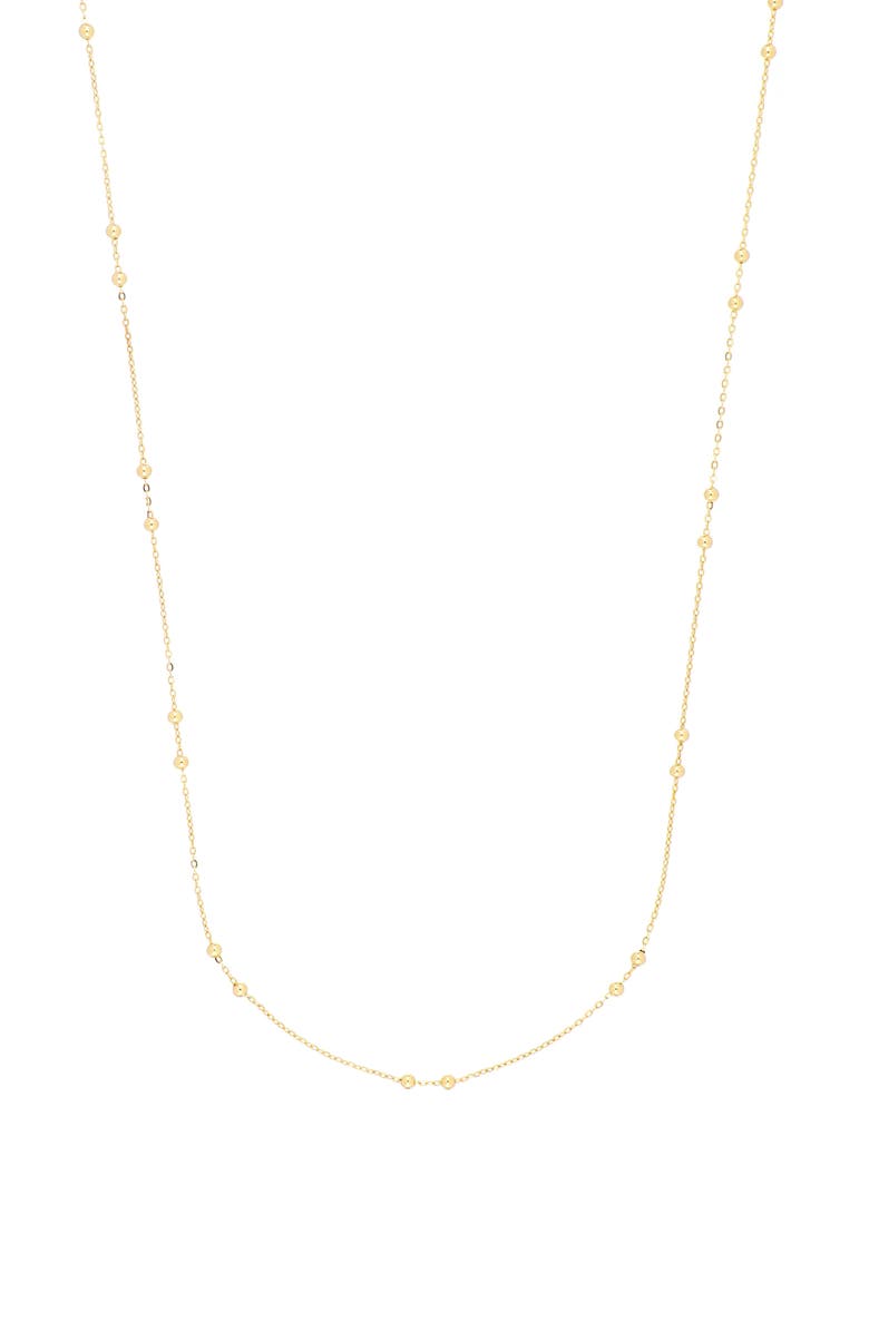 Bony Levy 14K Gold Beaded Station Necklace | Nordstromrack