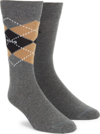 BOSS Assorted 2-Pack Argyle Dress Socks | Nordstrom