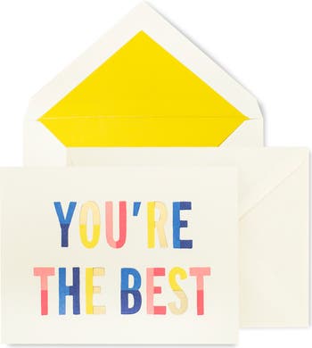 Kate Spade New York set of 10 you're the best thank you cards ...