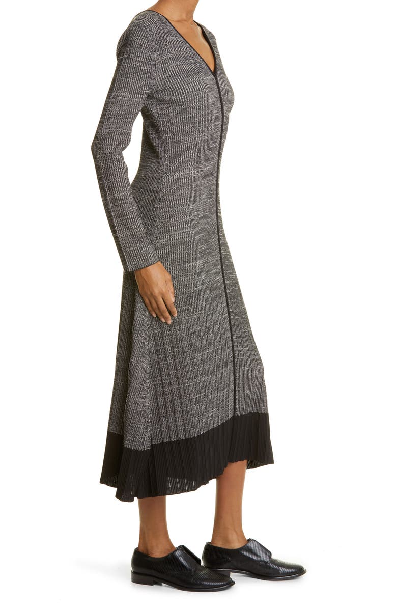 PARTOW Isla Long Sleeve Silk & Cotton Midi Dress | Nordstromrack