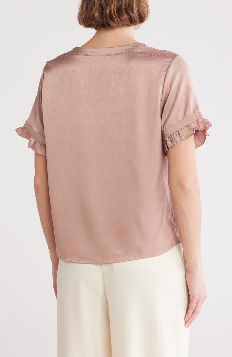 Pleione Ruffle Short Sleeve Jacquard Top | Nordstromrack