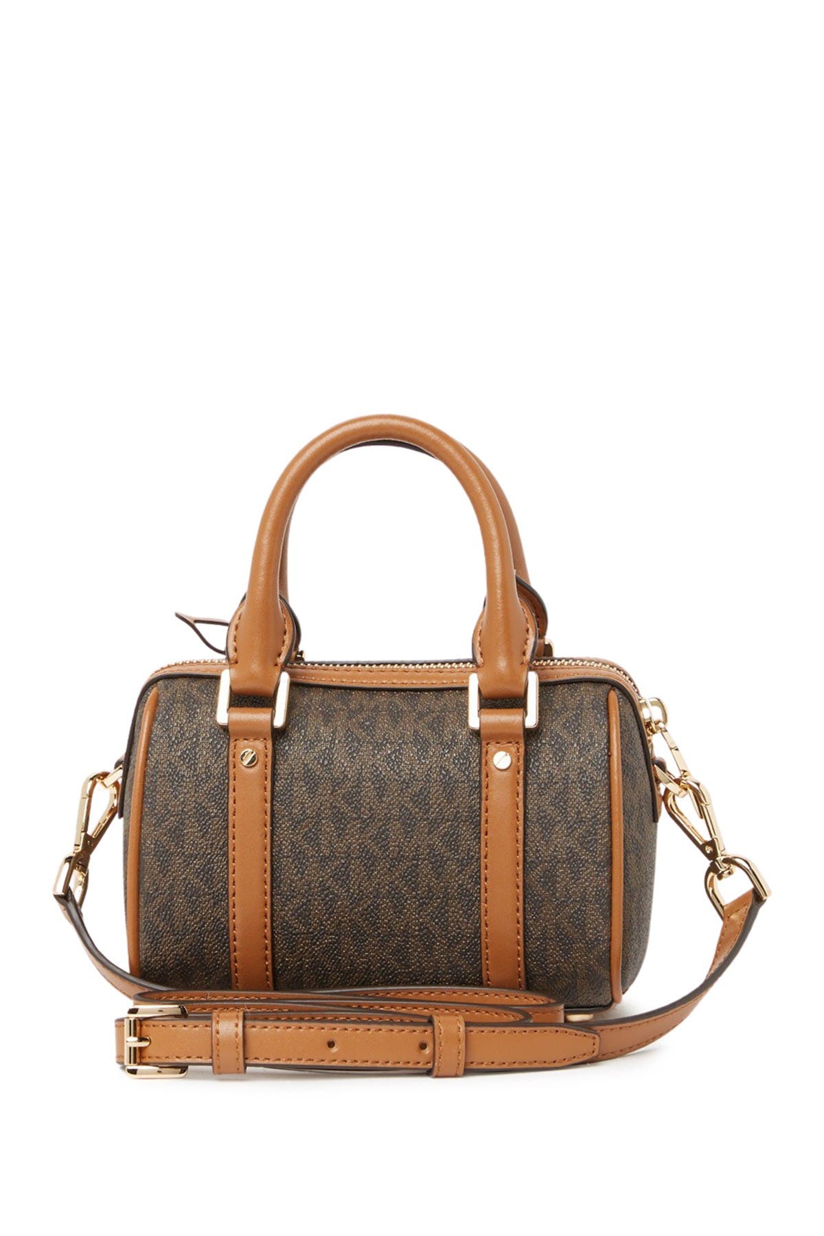 MICHAEL Michael Kors Small Leather Logo Satchel Crossbody Bag ...