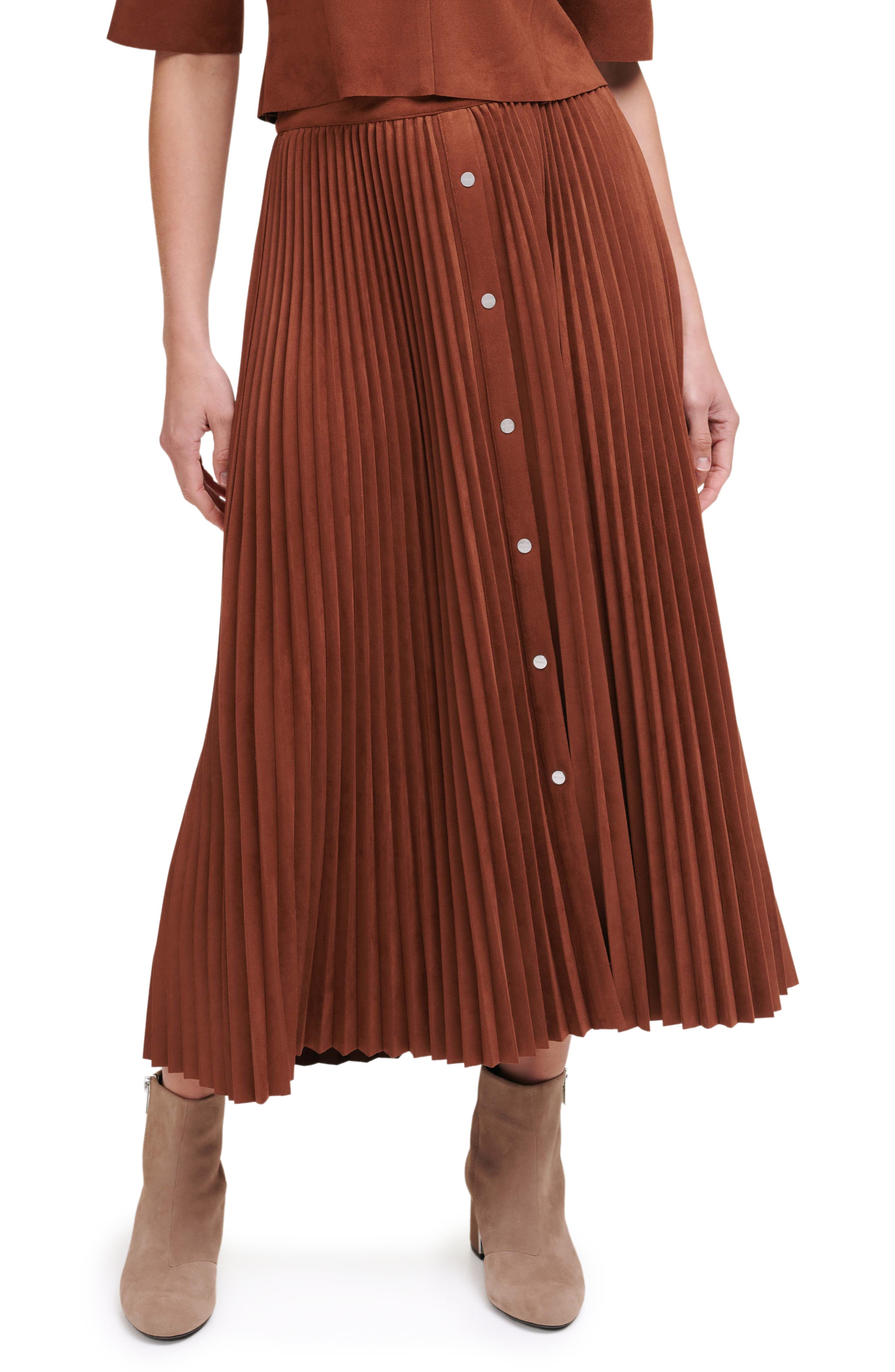 DKNY Pleated Maxi Skirt | Nordstromrack