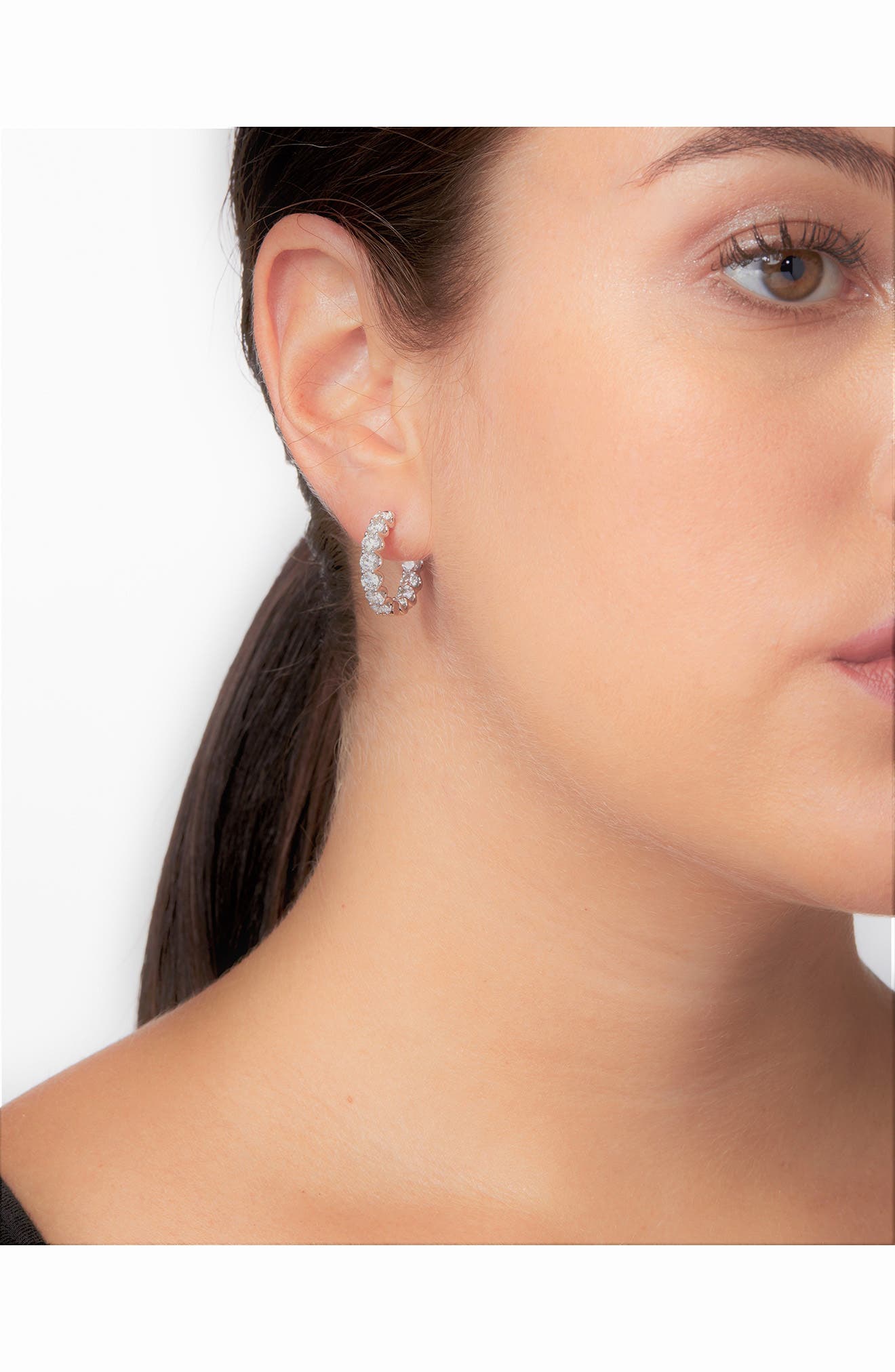 Badgley Mischka Collection 14K White Gold Near Colorless Lab Grown ...