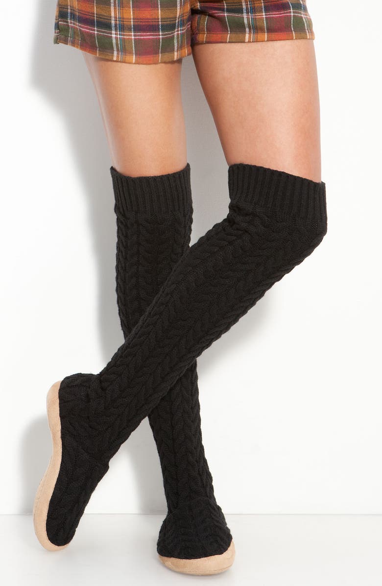 Make + Model Cable Knit Over the Knee Slipper Socks | Nordstromrack