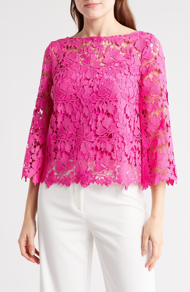 Trina Turk Sun Floral Lace Top | Nordstromrack