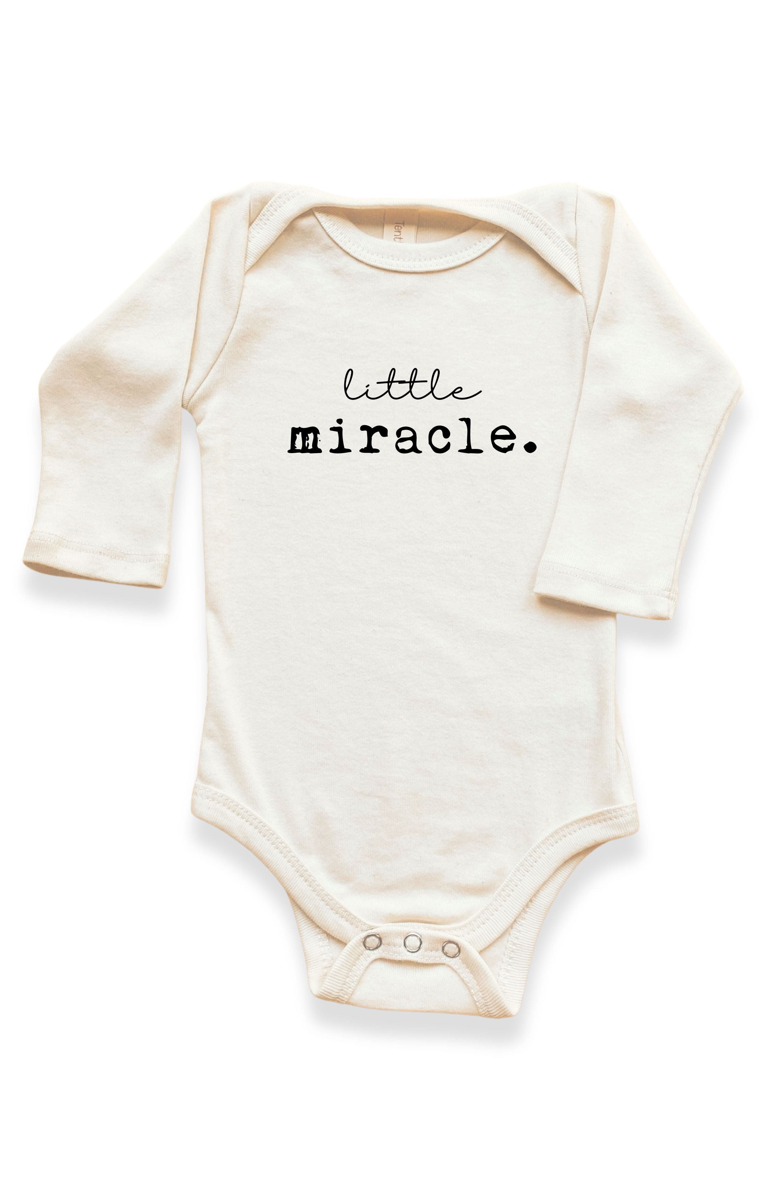 Tenth & Pine Little Miracle - Organic Baby Bodysuit Long Sleeve | Nordstrom