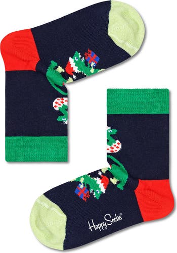 Happy Socks Kids' Jumbosaurus Christmas Socks | Nordstromrack
