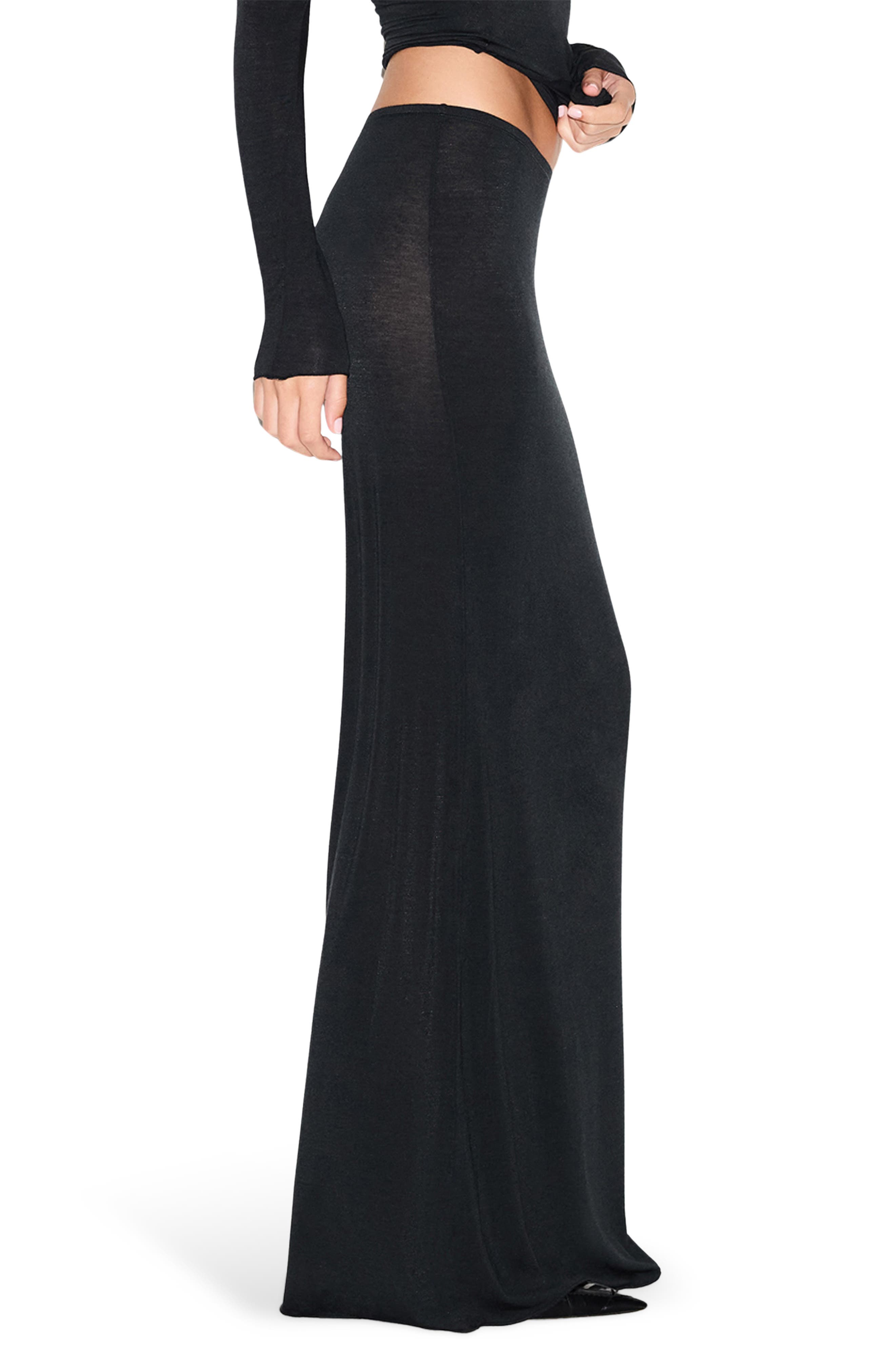 SKIMS Sheer Modal Maxi Skirt | Nordstrom