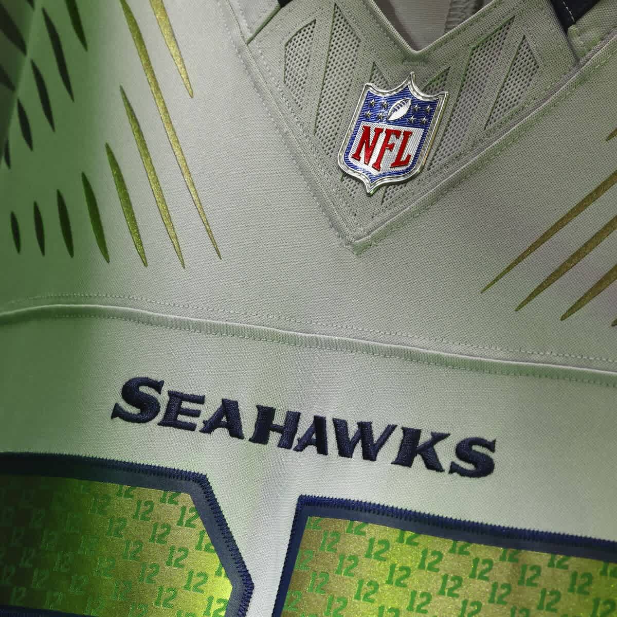 Nike Men's Nike 12s Wolf Gray Seattle Seahawks 2025 Rivalries ...