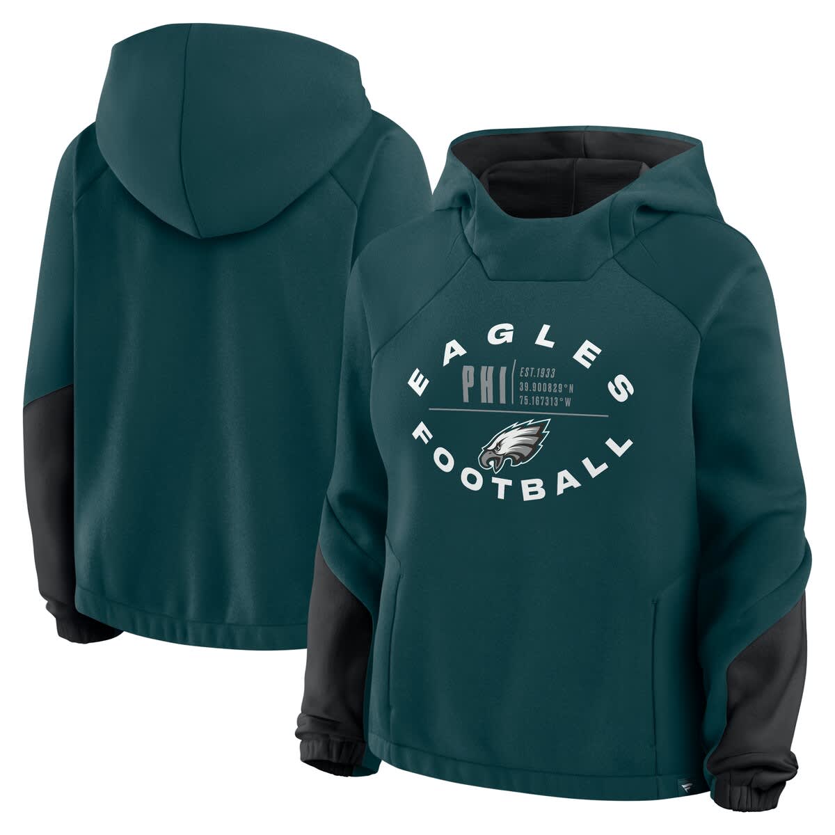 FANATICS Women's Fanatics Midnight Green Philadelphia Eagles Oversized ...